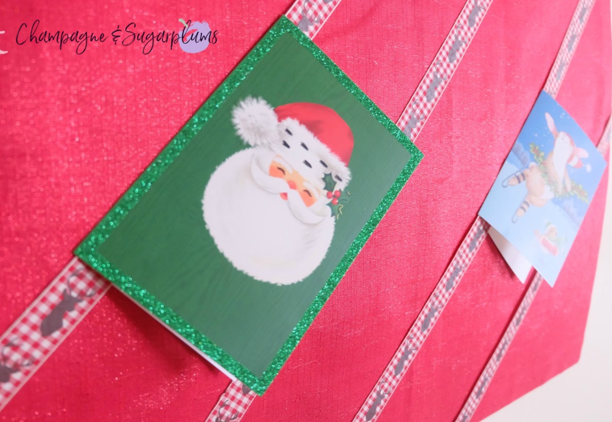 DIY Christmas Card Wall Display and Pin Board Idea - Champagne and ...