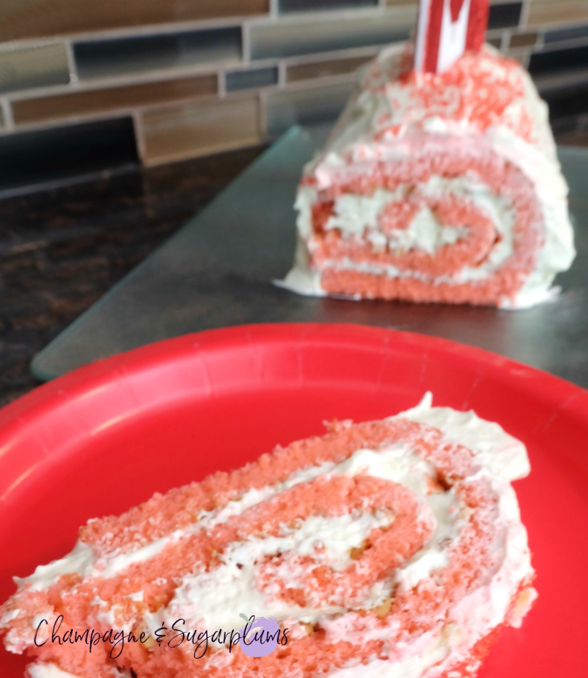 Canada Day White Chocolate Cake Roll Recipe - Champagne and Sugarplums