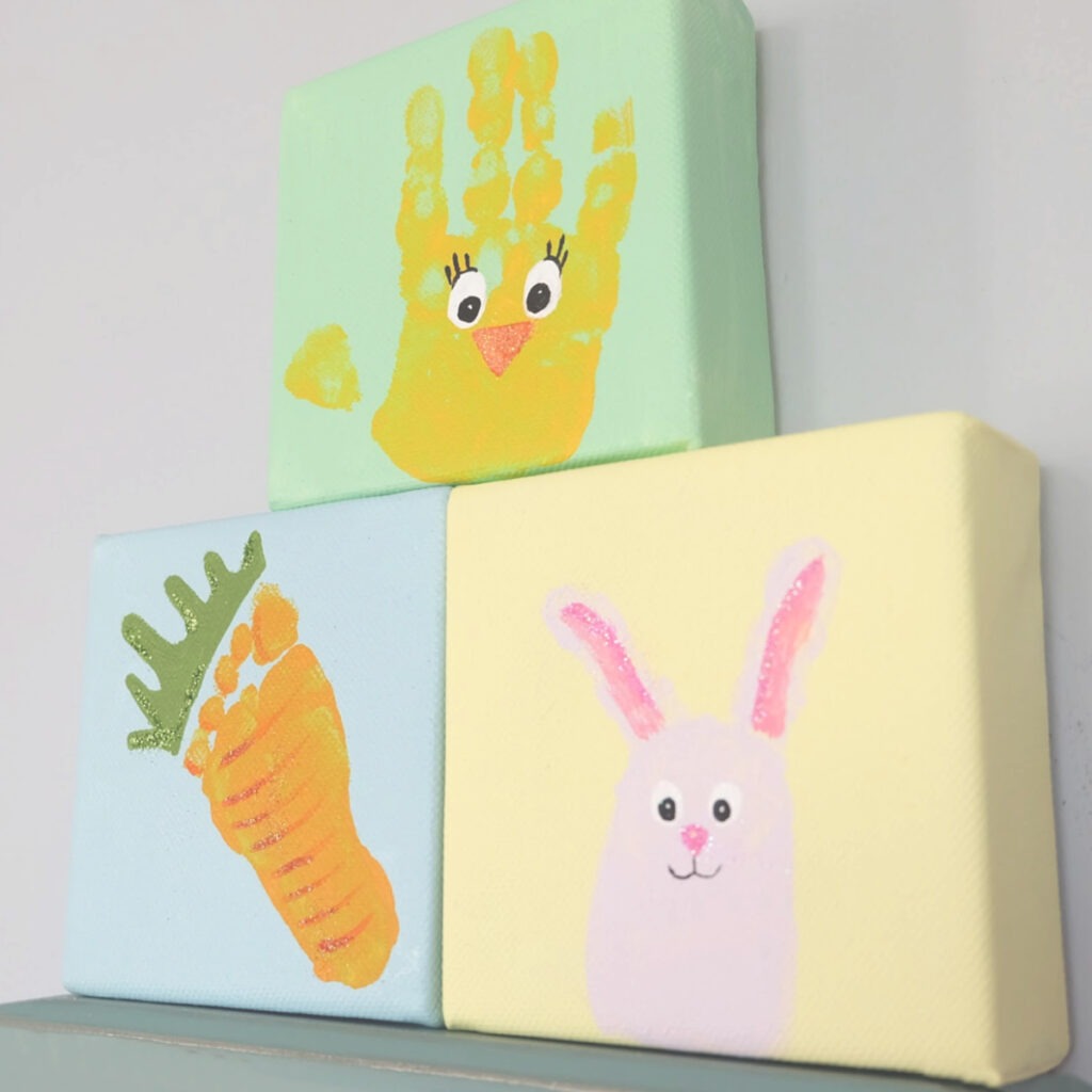 Cute Easter Handprint and Footprint Craft Ideas - Champagne and Sugarplums