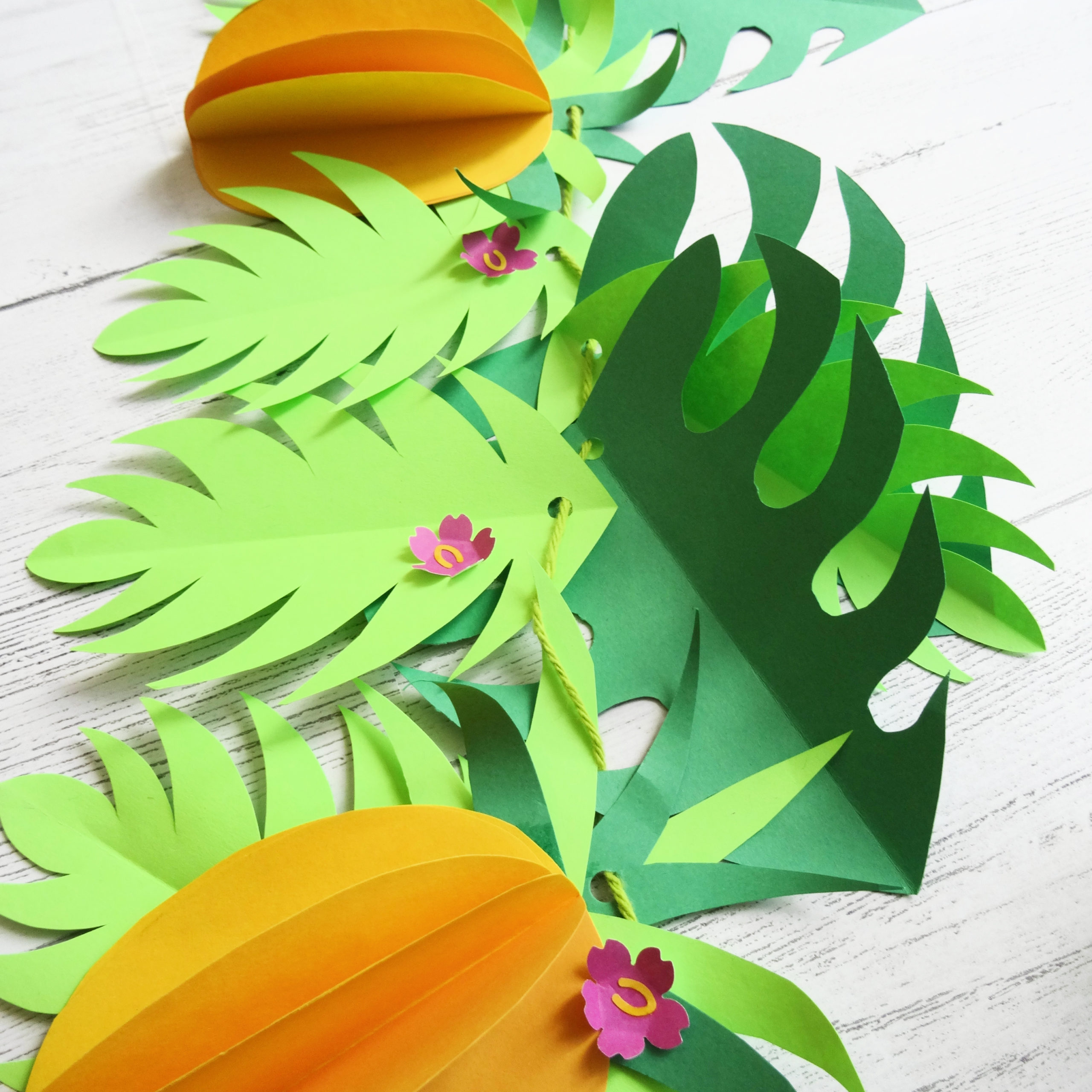 Tropical Party Decor - Easy Breezy Pineapple Garland - Champagne and ...
