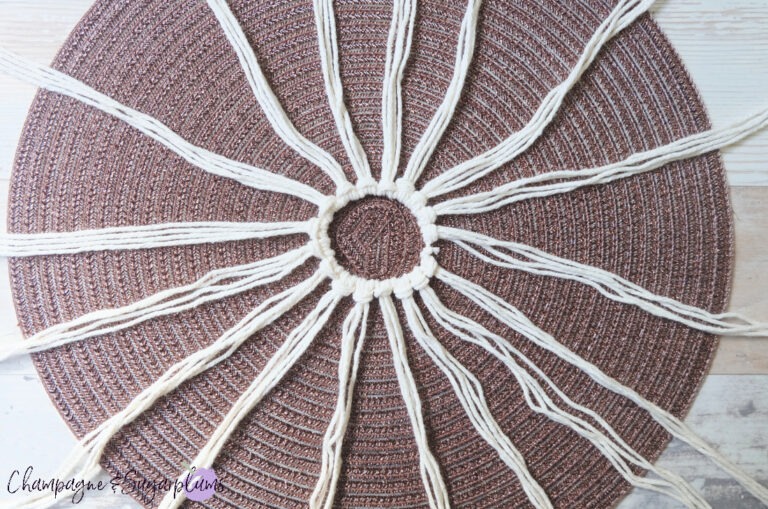 How to Make a Macrame Pumpkin Cover - Champagne and Sugarplums