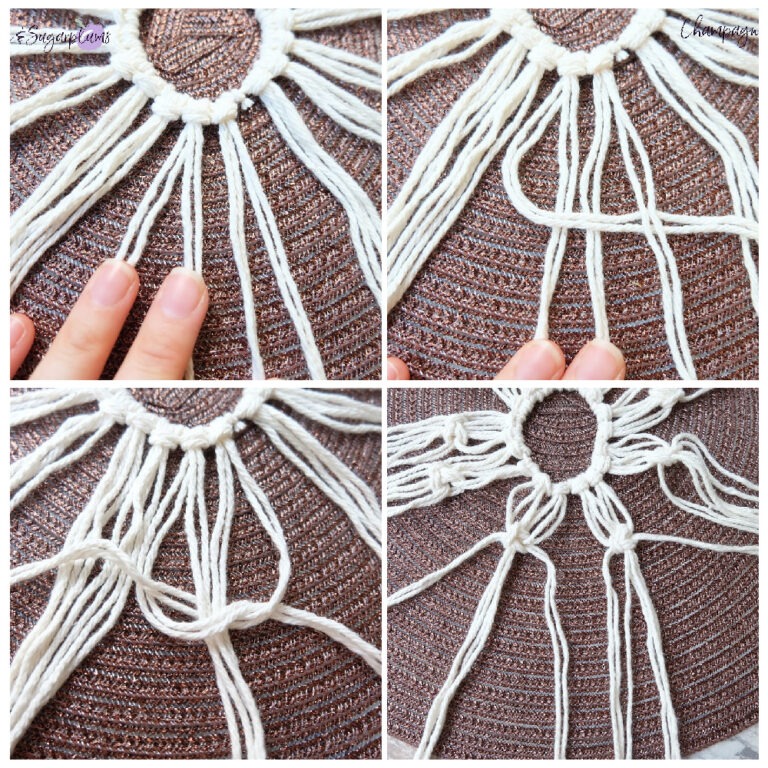 How to Make a Macrame Pumpkin Cover - Champagne and Sugarplums