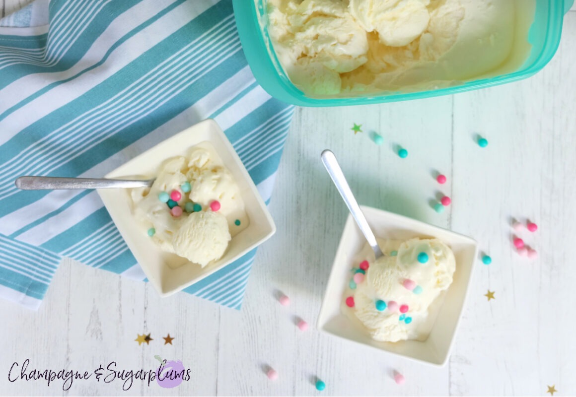 Easy Homemade Almond Ice Cream Recipe - Champagne and Sugarplums