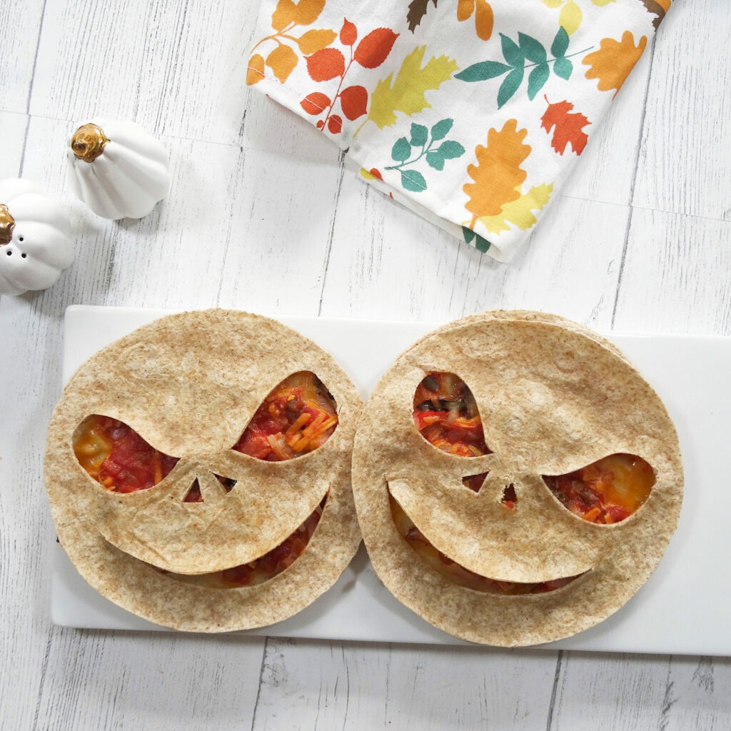 Easy Creepy Quesadillas - Champagne and Sugarplums