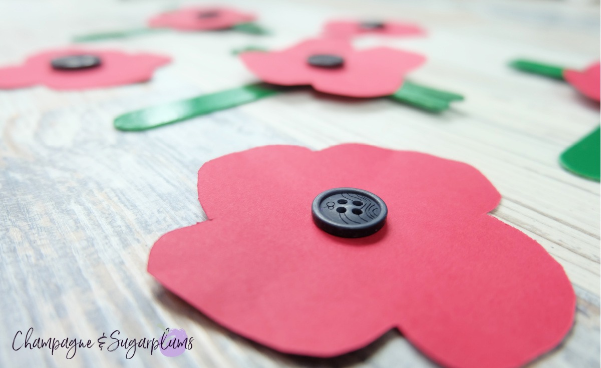 Popsicle Stick Poppy Kids Craft - Champagne and Sugarplums