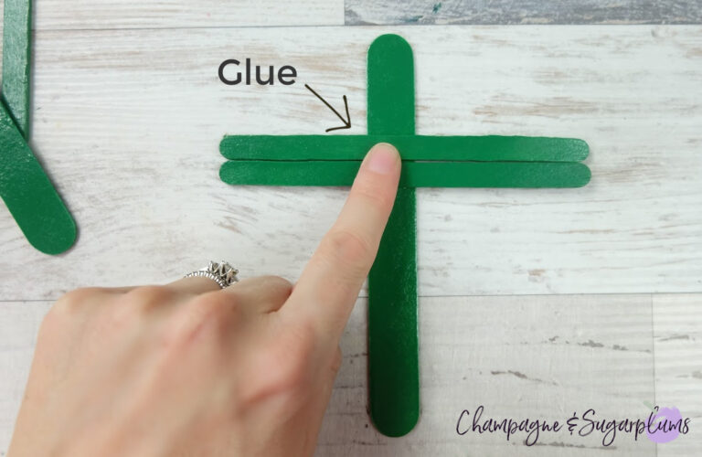 Popsicle Stick Poppy Kids Craft - Champagne and Sugarplums