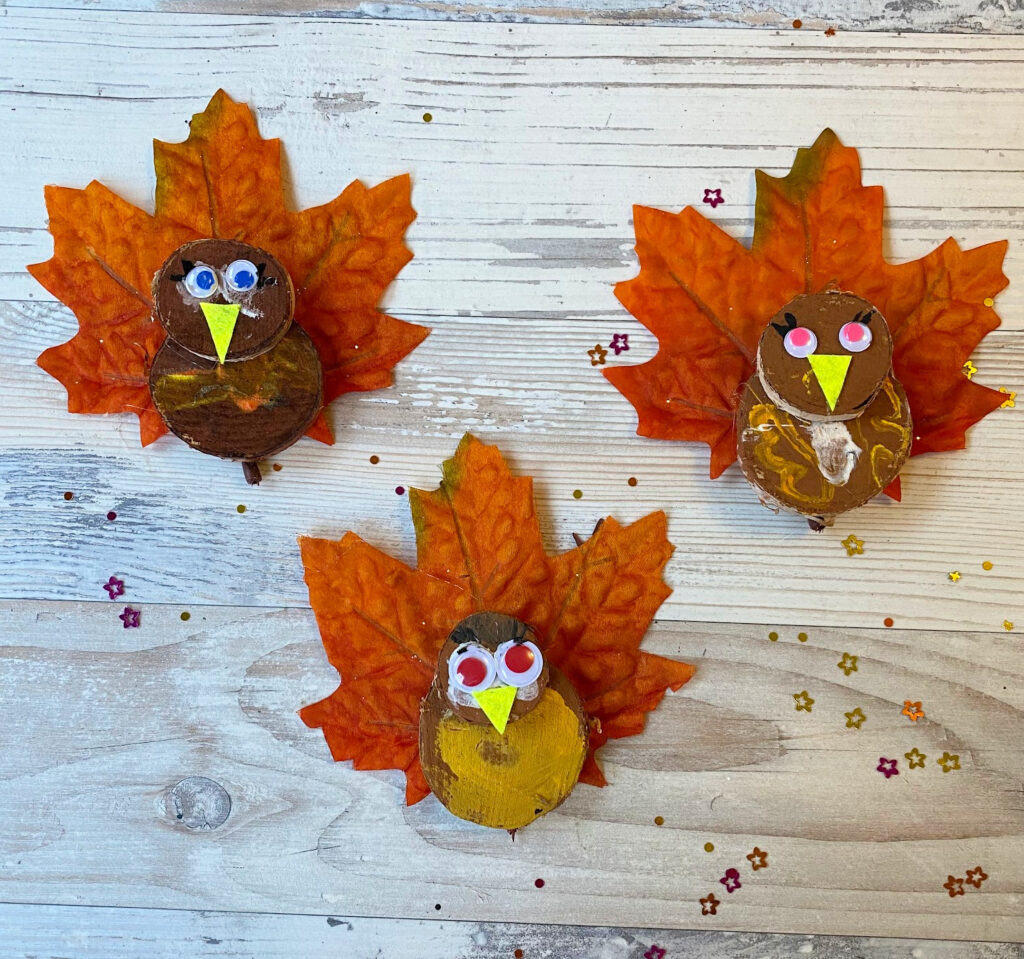 Cute and Fun Turkey Craft Idea for Kids - Champagne and Sugarplums