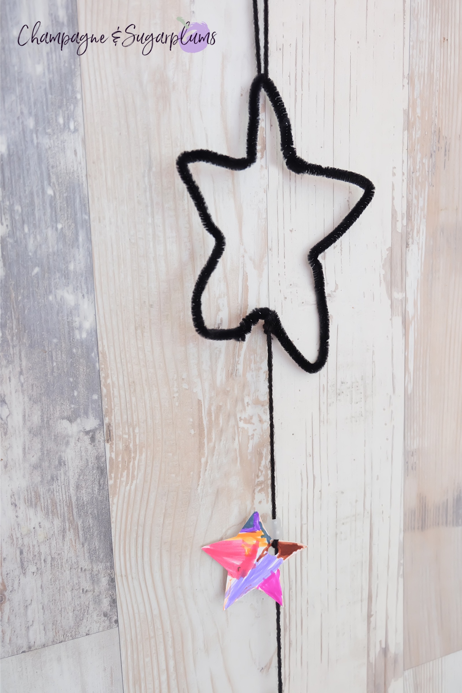 Shooting Star New Year's Eve Kids Craft - Champagne and Sugarplums