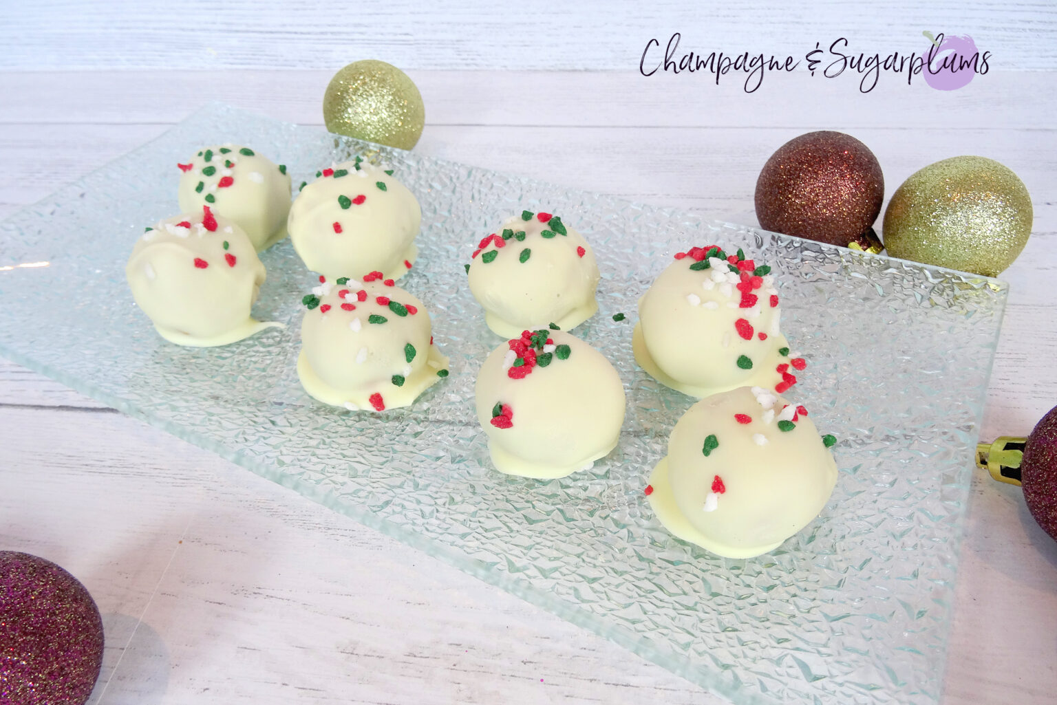 Natural Peanut Butter Snowballs - Champagne and Sugarplums
