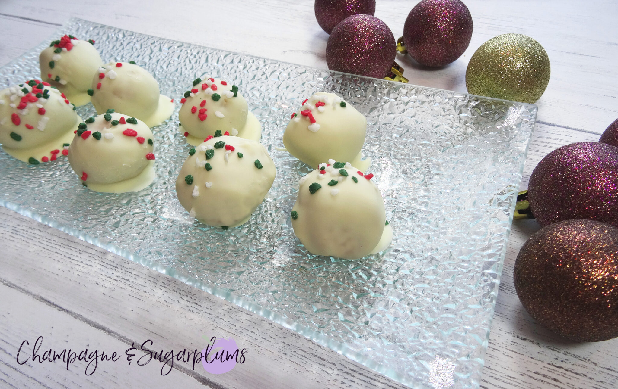 Natural Peanut Butter Snowballs - Champagne and Sugarplums