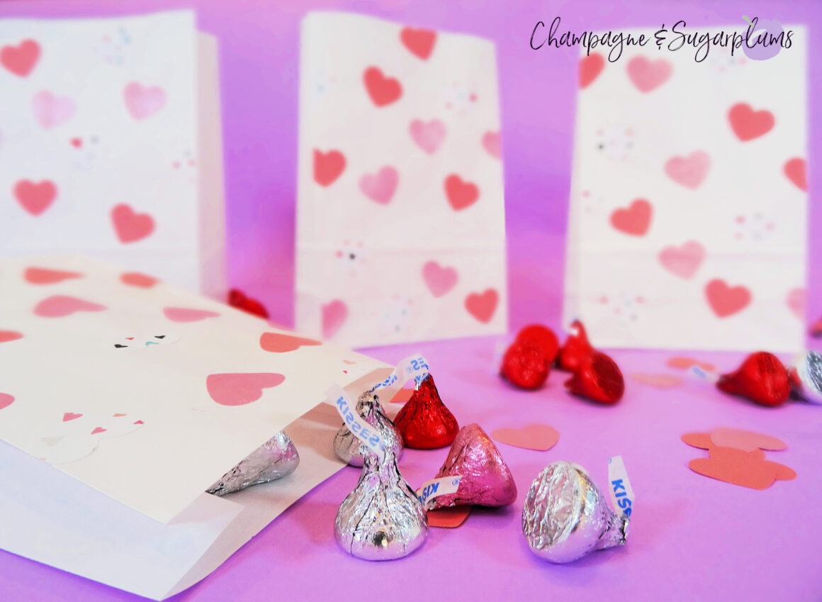 Easy Valentine's Day Treat Bags - Champagne and Sugarplums