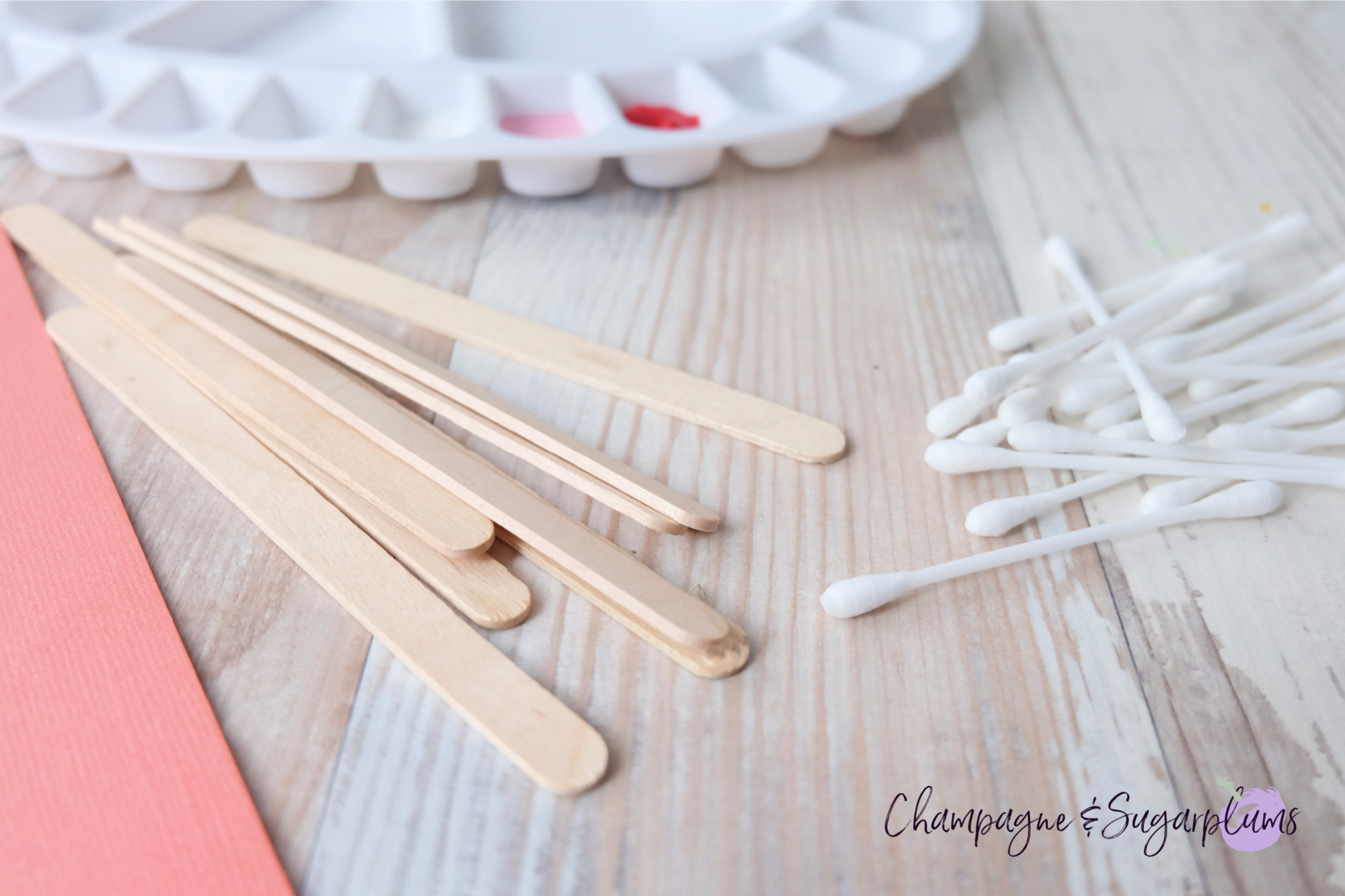Valentine's Kids Craft Popsicle Stick Frame - Champagne and Sugarplums