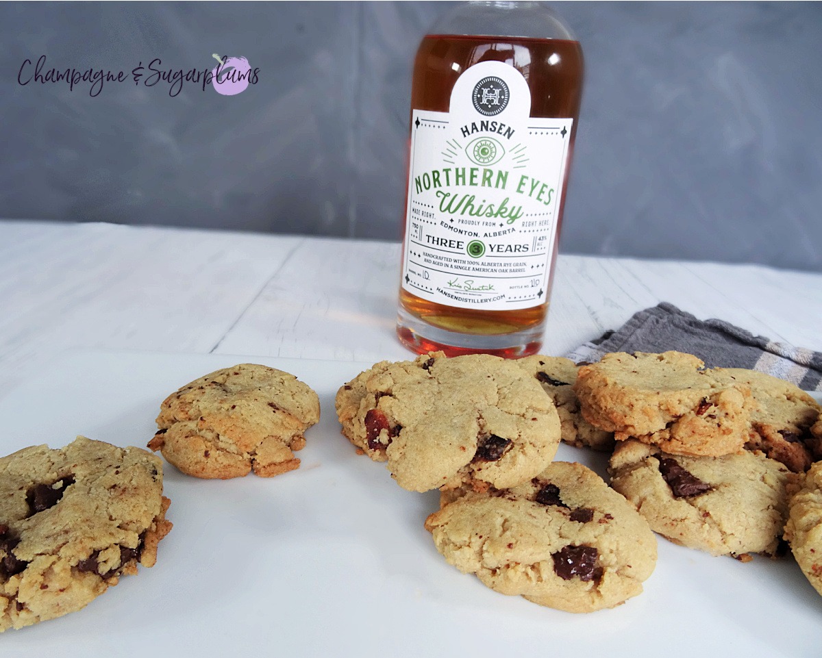 Whiskey Bacon Chocolate Cookies - Champagne and Sugarplums