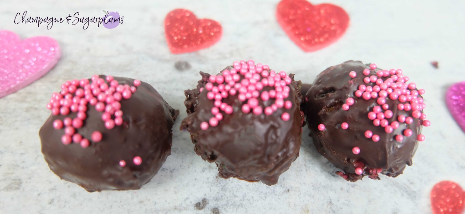 Easy No-Bake Valentine's Truffles - Champagne and Sugarplums