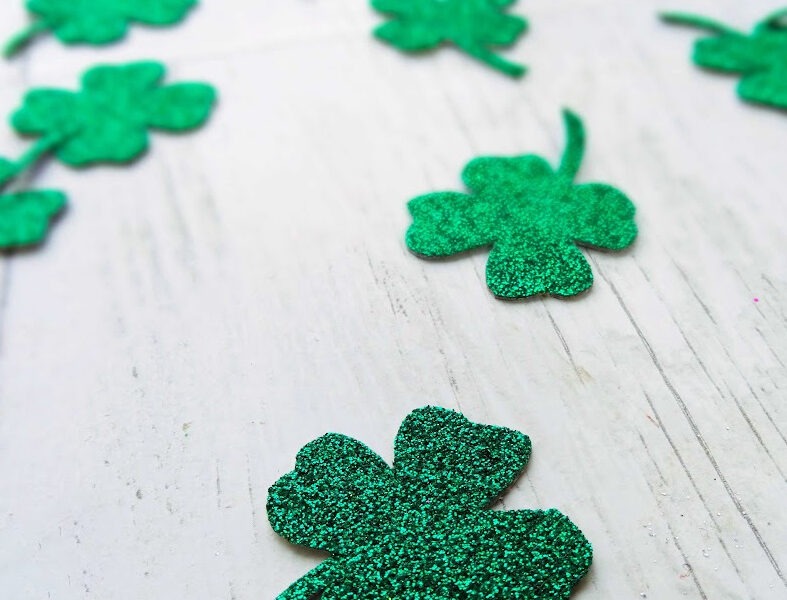 Shamrock Rainbow Fingerprint Kids Craft - Champagne and Sugarplums