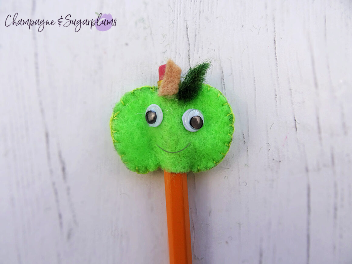 Felt Pencil Toppers for Back to School - Champagne and Sugarplums