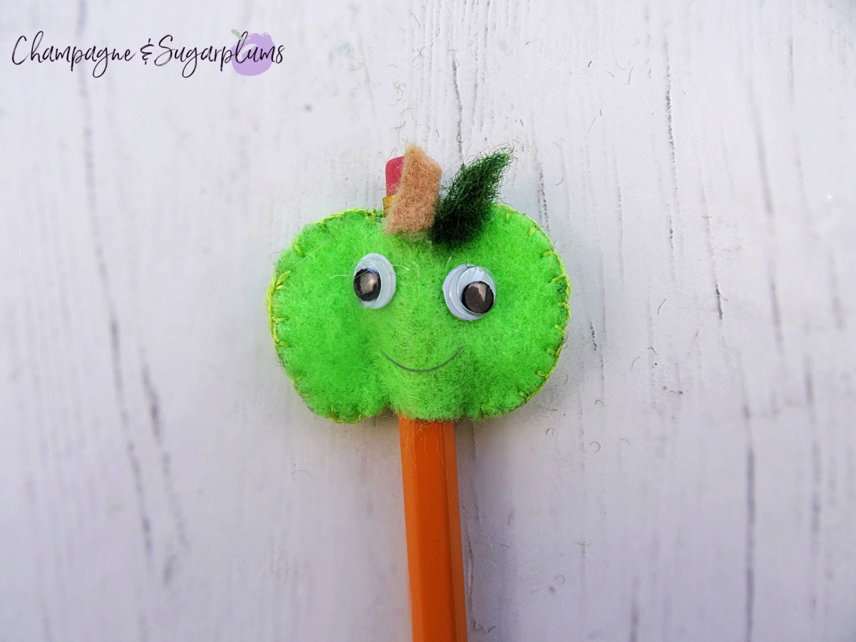 Felt Pencil Toppers for Back to School - Champagne and Sugarplums