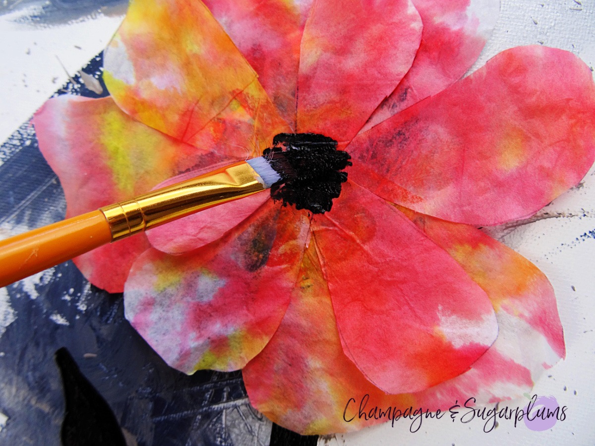 Stunning Toddler Poppy Art - Champagne and Sugarplums