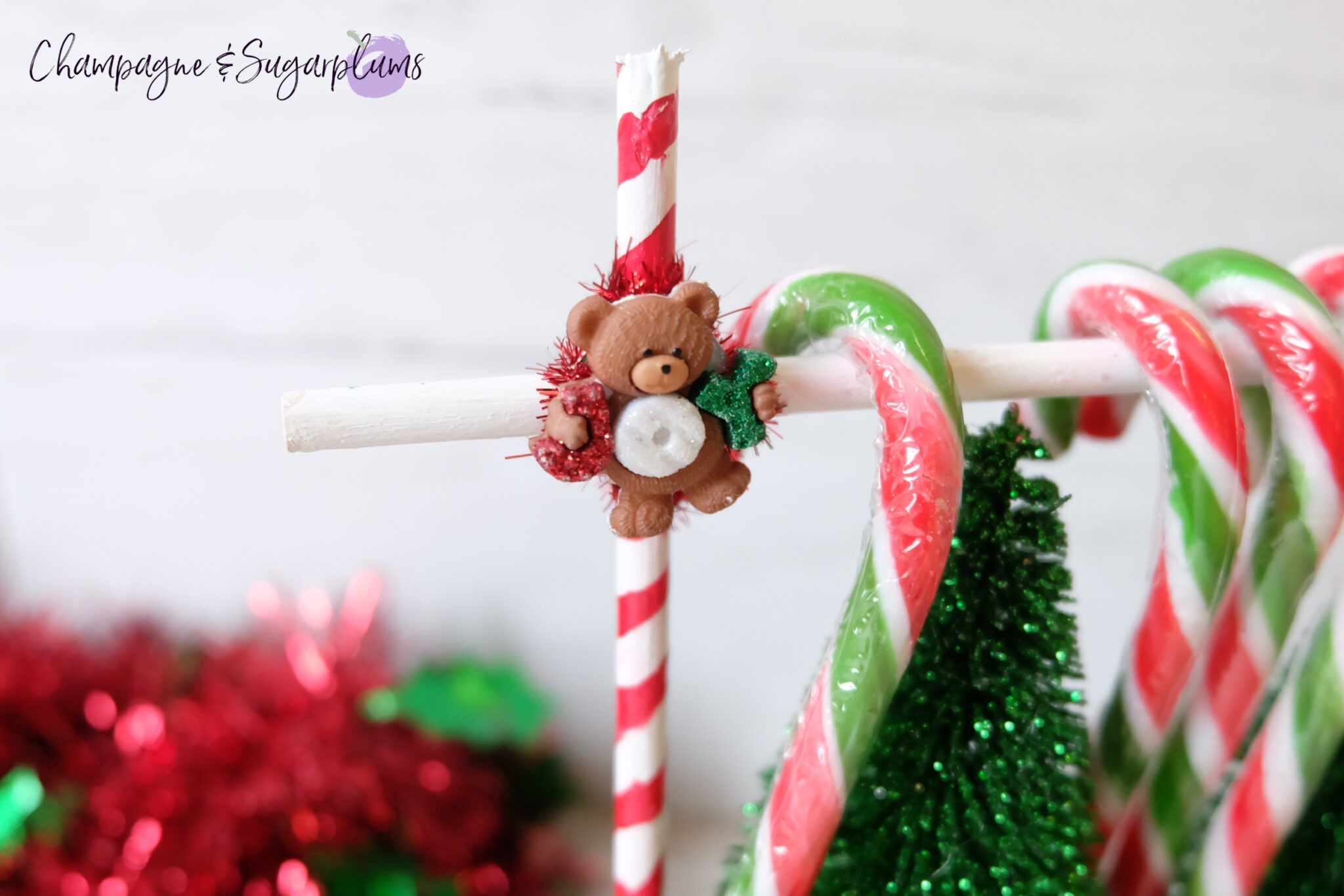 Easy DIY Candy Cane Holder! - Champagne and Sugarplums