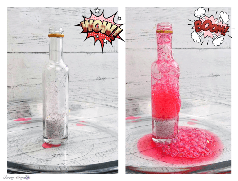 Easy Volcano Valentine with Free Printable - Champagne and Sugarplums
