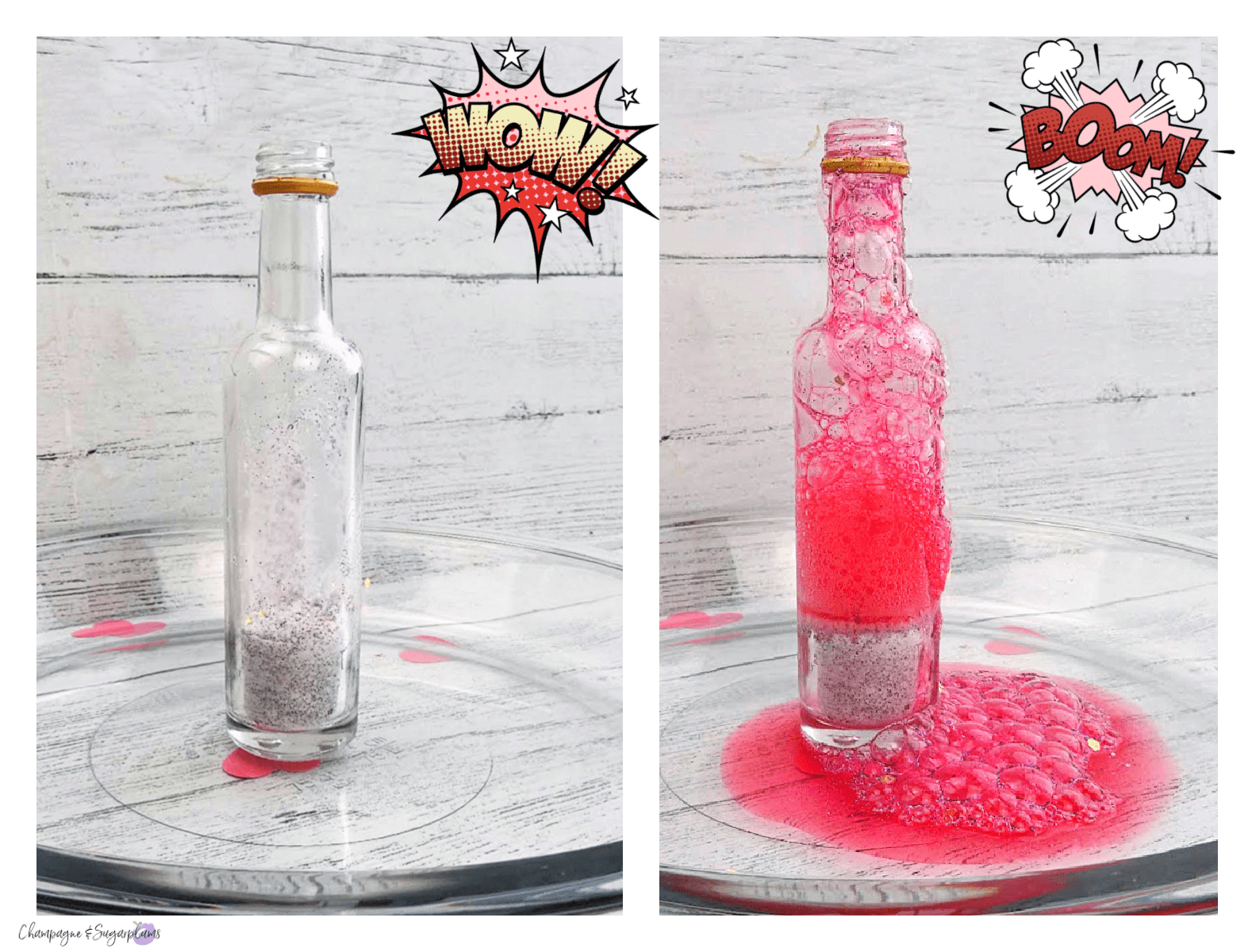 Easy Volcano Valentine with Free Printable - Champagne and Sugarplums