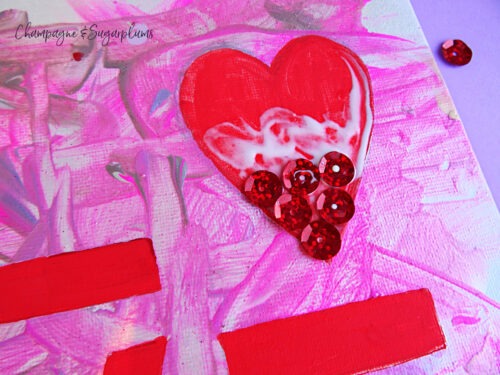 Valentine's Kids Craft with Free Template - Champagne and Sugarplums