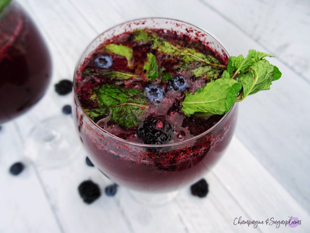 Blueberry Slush Mocktail - Champagne and Sugarplums