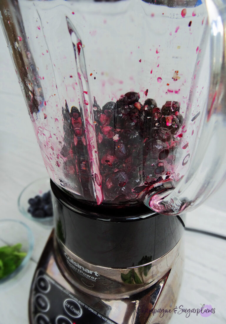 Blueberry Slush Mocktail - Champagne and Sugarplums
