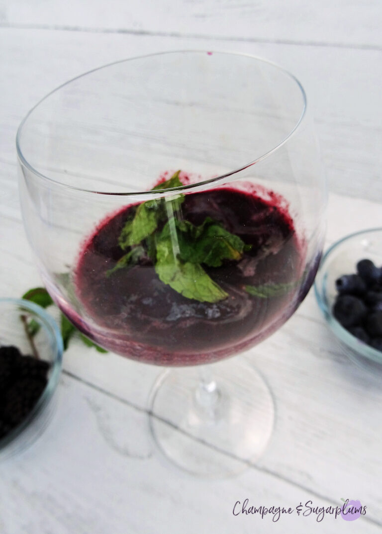 Blueberry Slush Mocktail - Champagne and Sugarplums