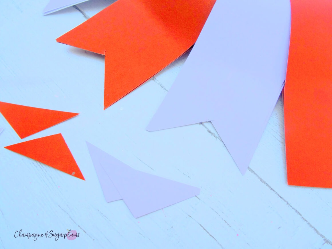 Canada Day Decoration - Paper Plate Wreath - Champagne and Sugarplums