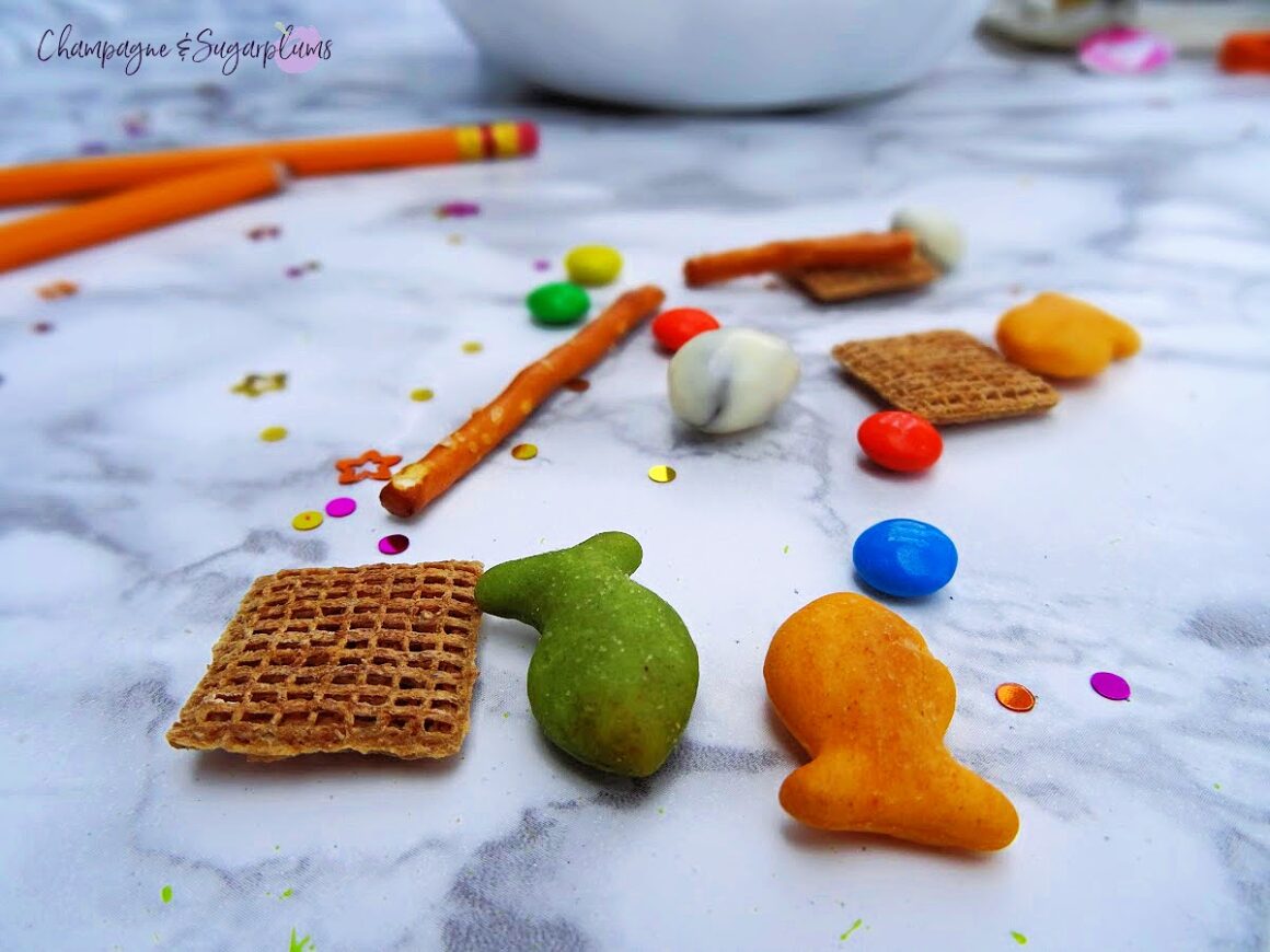 Nut Free Back-to-School Snack Mix - Champagne and Sugarplums