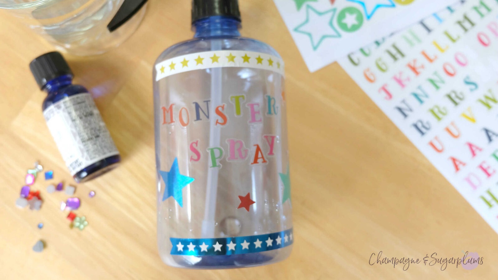 DIY Magic Monster Spray - Champagne and Sugarplums