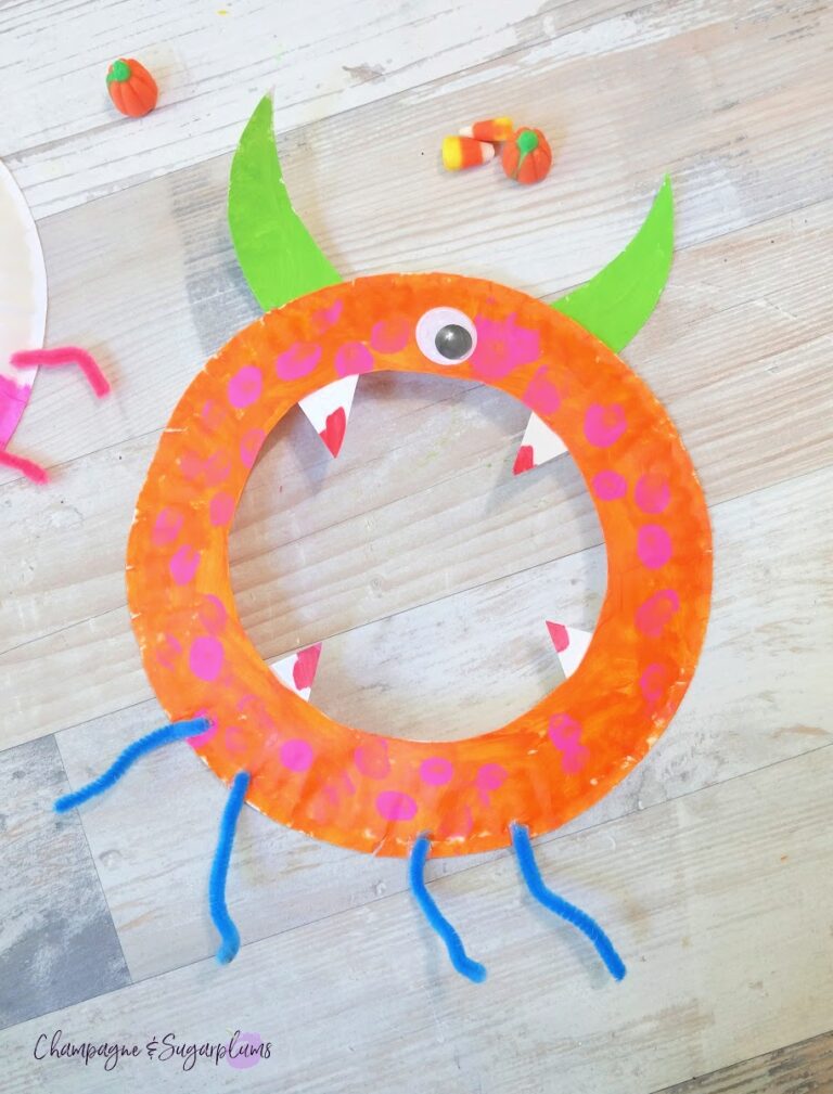 Paper Plate Monsters {Kids Craft} - Champagne and Sugarplums