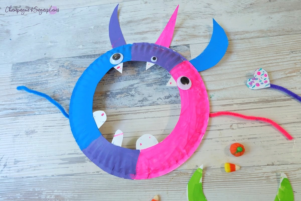 Paper Plate Monsters {Kids Craft} - Champagne and Sugarplums